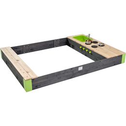 EXIT Sandkasten &raquo;Aksent&laquo; grau Massivholz B/H/T: 200cm x 29cm x 140cm