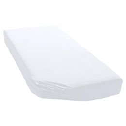 bellana Spannbettlaken &raquo;Jersey Classic&laquo; f&uuml;r Kinder und Babys aus reiner Baumwolle wei&szlig; Jersey, Obermaterial: 100% Baumwolle 1 Stk., Jersey, 60x120 
