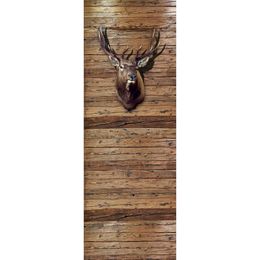 ARCHITECTS PAPER Fototapete &raquo;Home Sweet Home&laquo; Landhaus Tapete Holtwand Fototapete Panel Natur 1,00m x 2,80m braun Vlies B/L: 1m x 2,8m