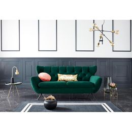 3C Candy 2,5-Sitzer &raquo;Beatrice, extravagantes Megasofa, bequem, K&uuml;chensofa, Breite 200cm&laquo; mit R&uuml;ckensteppung im Rautenmuster, in Samt Optik oder in 