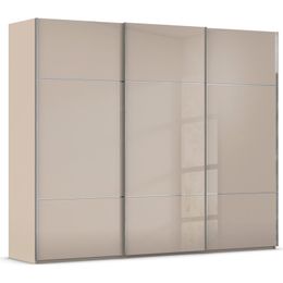 Rauch Schwebet&uuml;renschrank &raquo;Kleiderschrank Schrank Garderobe Schlafzimmerschrank SCALE-TRIO&laquo; edle dreigeteilte Front mit 2 Zierleisten Glasfront MADE 