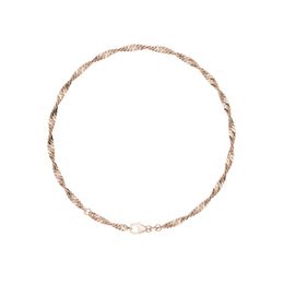 Firetti Fu&szlig;kette &raquo;Schmuck Geschenk Silber 925 K&ouml;rperschmuck Gold o. Ros&egrave; Singapurkette&laquo; Made in Germany rosa Silber 925 (Sterlingsilber) Fu&szlig;kette