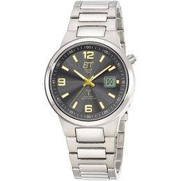 ETT Herren ETT Funkuhr Armbanduhr, Herrenuhr, Solar, Titan, analog, digital Einheitsgr&ouml;&szlig;e
