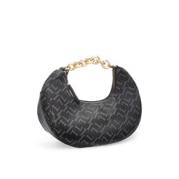Lascana Damen Lascana Umh&auml;ngetasche Henkeltasche, Hobo Bag, Umh&auml;ngetasche mit Kettendetail VEGAN schwarz B/H/T: 32cm x 26cm x 15cm