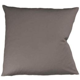 Fleuresse Kissenbezug &raquo;Colours Mako Satin, 100% Baumwolle, mit Rei&szlig;verschluss&laquo; Mako Satin, gl&auml;nzend, glatt, Premium Qualit&auml;t braun Mako-Satin, Mako-