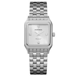 Jacques Lemans Damen Quarzuhr &raquo;Antwerpen Diamond&laquo; Armbanduhr, Damenuhr, Edelstahlarmband, Lab Grown Einheitsgr&ouml;&szlig;e