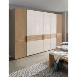 Wiemann Kleiderschrank &raquo;Kiruna&laquo; mit Champagnerglas braun Floatglas, Holz teilmassiv B/H/T: 295,2cm x 217cm x 58cm, T&uuml;ren: 6 Stk.