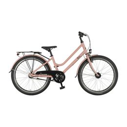 Prophete Kinderfahrrad &raquo; Trio 500&laquo; 3 Gang Shimano Nexus Schaltwerk Nabenschaltung rosa 34cm, 24 Zoll (60,96cm) hinten: 24 Zoll (60,96cm) Kinderfahrrad