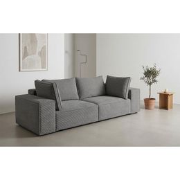 Trends by HG Big-Sofa &raquo;Conor XL, B: 268cm, Liegefl&auml;che: 138 x 194 cm, in Cord und Velours&laquo; mit Schlaffunktion und Bettkasten 92% Polyester;8% Nylon B/