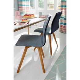 OTTO home Esszimmerstuhl &raquo;Dalea&laquo; (Set) 2 Stk.im 2er, 4er oder 6er-Set, K&uuml;chenstuhl gr&uuml;n Kunstleder;weicher Webstoff mit feiner Struktur aus 100% 