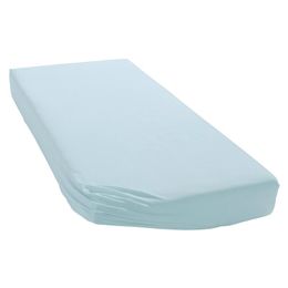 bellana Spannbettlaken &raquo;Jersey Classic&laquo; f&uuml;r Kinder und Babys aus reiner Baumwolle blau Jersey, Obermaterial: 100% Baumwolle 1 Stk., Jersey, 60x120 