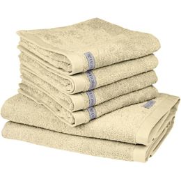 Ross Handtuch Set &raquo;Sinfonie&laquo; Set Frottier beinhaltet: Handt&uuml;cher und Badet&uuml;cher beige Frottier, Obermaterial: 100% Baumwolle Frottier