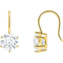 Thomas Sabo Damen Thomas Sabo Paar Ohrh&auml;nger &raquo;mit gro&szlig;em Zirkoniastein, H2287-051-14, H2287-051-9, H2287-414-14&laquo; mit Zirkonia (synth.) gold Silber 925