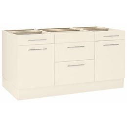 Wiho-K&uuml;chen wiho K&uuml;chen K&uuml;cheninsel &raquo;Ela&laquo; ohne E-Ger&auml;te, Breite 160 cm, Schubk&auml;sten mit Soft-Close-Funktion gelb B/H/T: 160cm