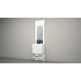 Home Affaire Schuhschrank &raquo;Kompakt&laquo; 1 Stk. tlg. H&ouml;he ca, 190 cm wei&szlig; Holzwerkstoff B/H/T: 45cm x 191cm x 35cm, T&uuml;ren: 1 Stk.