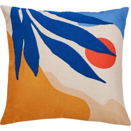 done. Dekokissen &raquo;Sunset&laquo; Bedruckte Kissenh&uuml;lle bunt Baumwolle, Leinen, Viskose B/L: 45cm x 45cm, 1 Stk.