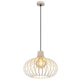 NOWA H&auml;ngeleuchte &raquo;MATEO&laquo; E27 1 Stk. H&auml;ngelampe/Pendelleuchte/Esszimmer/Wohnzimmer/Esstisch beige &Oslash; 40cm H: 150cm, 1 Stk.