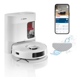 Bosch Bosch Saugroboter &raquo;Spotless BCRD2W, Saugroboter mit Wischfunktion, 11.000 Pa Saugkraft&laquo; Trocken-Servicestation, Infrarot Navigation, Carbon 