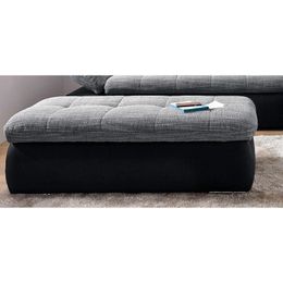 DOMO collection Polsterhocker &raquo;MORIC 136x64 cm, praktisch und komfortabel&laquo; inklusive Stauraum grau Kunstleder SOFTLUX / Struktur (90% Polyester/ 10% 