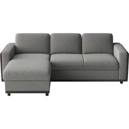 Sit & More sit&more Ecksofa &raquo;Cordoba&laquo; wahlweise mit Schlaffunktion und Bettkasten oder Stauraum 100% Polyester B/H/T: 236cm x 85cm x 161cm, Struktur, Recamiere 