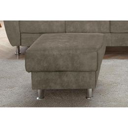 Sit & More sit&more Hocker &raquo;Salsa&laquo; grau Struktur (100% Polypropylen);Bedruckte Microfaser (100% Polyester);Luxus-Microfaser ALTARA NUBUCK (100% Polyester) B/H/T: