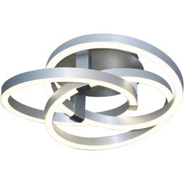 N&auml;ve n&auml;ve LED Deckenleuchte &raquo;Divora&laquo; LED-Board 1 Stk. Kaltwei&szlig; Neutralwei&szlig; dimmbar, CCT, Nachlicht- u. Memoryfunktion, App oder Fernbedienung grau 1, &Oslash; 