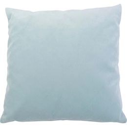 G&ouml;zze Dekokissen &raquo;Duval&laquo; mit Rei&szlig;verschluss, Kissenh&uuml;le ohne F&uuml;llung, 2 St&uuml;ck blau Polyester B/L: 60cm x 60cm, 2 Stk.