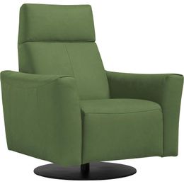 Egoitaliano Sessel &raquo;Blues Designsessel, Loungesessel, Breite 84cm, bequem und elegant&laquo; drehbar, inkl. manuelle Relaxfunktion durch Push-Back-Mechanismus gr&uuml;n 