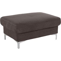 COTTA Hocker &raquo;Sammy&laquo; braun Struktur (100% Polyester );Chenille (90% Polyester; 10% Polyamid ) B/H/T: 95cm x 47cm x 64cm, Chenille-Struktur