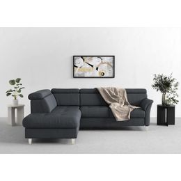 Sit & More sit&more Ecksofa &raquo;Marano L-Form&laquo; inklusive Kopfteilverstellung, optional Schlaffunktion & Bettkasten grau 98% Polyester, 2% Polyamid B/H/T: 252cm x 
