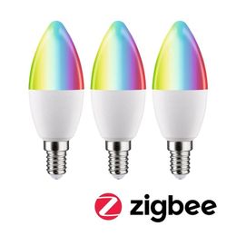 Paulmann LED-Leuchtmittel &raquo;Smart 3er-Pack Kerze 470lm 2200K-6500K 230V&laquo; Tageslichtwei&szlig; wei&szlig; Einheitsgr&ouml;&szlig;e