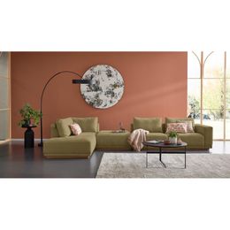 Musterring Wohnlandschaft &raquo;JustB! PM200 bequem, wahlw. Sitzvorzug, Breite 395cm, Holzsockel&laquo; Anreihsofa Armlehne rechts, Eckteil links & Hocker. Elekt. 