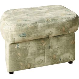 DOMO collection Polsterhocker &raquo;Bahia belastbar bis 140kg/ Sitz&laquo; passend zur "Bahia"-Serie gr&uuml;n Struktur (100% Polyester);Luxus-Microfaser (100% 