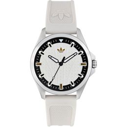 adidas originals Herren adidas originals Quarzuhr &raquo;ORIGINALS ICONIC ONE&laquo; Armbanduhr,Herrenuhr,Damenuhr,Silikonarmband,wasserabweisend bis 5 bar wei&szlig; 