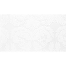 A.S. Cr&eacute;ation Vliestapete &raquo;Meistervlies&laquo; Barock gemustert ornamental strukturiert Barocktapete &Uuml;berstreichbar matt strukturiert Tapeten Wohnzimmer Optik wei&szlig; Vinyl,