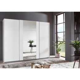 wimex Schwebet&uuml;renschrank &raquo;Bern Schiebet&uuml;renschrank&laquo; Schrank mit zus&auml;tzlicher Innenausstattung, Garderobe wei&szlig; Holzwerkstoff B/H/T: 360cm x 236cm x 64cm, 
