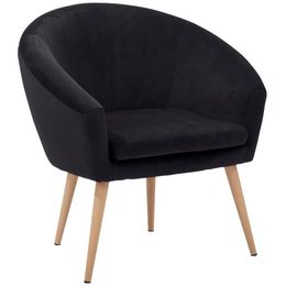 GUTMANN FACTORY Sessel &raquo;Pietro&laquo; in toller Farbvielfalt schwarz Struktur (100% Polyester);Flachgewebe (90% Polyester/10% Polyamid);Samtvelours (100% Polyester) 