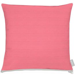 Apelt Dekokissen &raquo;3800&laquo; Statement-Rei&szlig;verschluss pink Baumwolle, Polyester B/L: 48cm x 48cm, 1 Stk.
