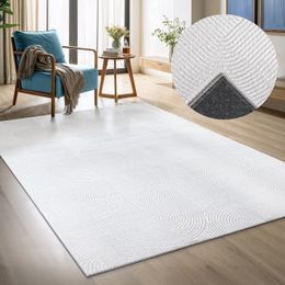 OTTO home Designteppich &raquo;Zoelle 3D Optik/Hoch-Tief Effekt&laquo; rechteckig 8 mm H&ouml;he mit Anti-Rutsch-R&uuml;cken, angenehm weich, Teppich Wohnzimmer Boho Design