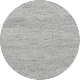 Theko Wollteppich &raquo;Maloronga Uni&laquo; rund 24 mm H&ouml;he echter Berber Teppich, reine Wolle, handgekn&uuml;pft beige Wolle &Oslash; 200cm 1 Stk., 24mm, &Oslash; 200cm