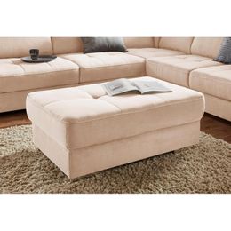 Sit & More sit&more Hocker &raquo;Santorini&laquo; beige Luxus-Microfaser (90% Polyester, 10% Polyamid);Struktur (100% Polyester);Luxus-Microfaser ALTARA NUBUCK (100% 