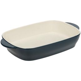 RESTO Kitchenware Backform &raquo;Fornax, Auflaufform, Lasagneform, Ofenform, sp&uuml;lmaschinengeeignet&laquo; rechteckig, f&uuml;r Kuchen, Lasagne, Brownie blau Steingut 
