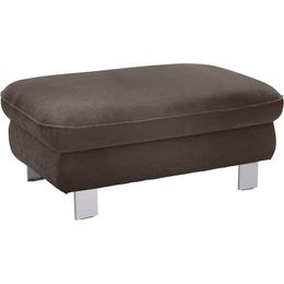 COTTA Hocker &raquo;Driver&laquo; mit edlen Metallf&uuml;&szlig;en braun Struktur (100% Polyester);Chenille (90% Polyester, 10% Polyamid) B/H/T: 101cm x 46cm x 65cm, 