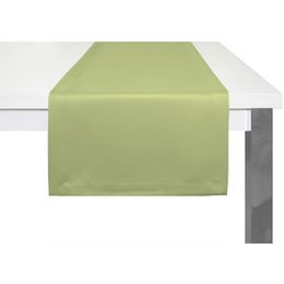 Adam Tischl&auml;ufer &raquo;Uni Collection&laquo; gr&uuml;n Bio-Baumwolle B/L: 50cm x 150cm, eckig