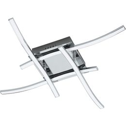 Eglo Deckenleuchte &raquo;VALMORA Deckenlampe, Alu und Kunststoff, IP20, Wohnzimmerlampe, Lampe&laquo; LED-Board Warmwei&szlig; Wand-/Deckenleuchte, L56 x B56 x H10,5 