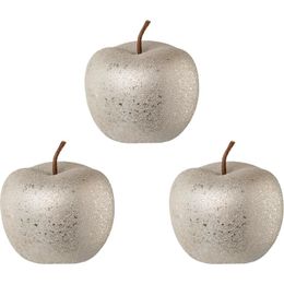 Creativ deco Dekofigur &raquo;Weihnachtsdeko&laquo; mit Glitzer-Effekt-Oberfl&auml;che gold Keramik B/H/T: 9,5cm