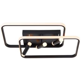 Brilliant Deckenleuchte &raquo;Dalida&laquo; 1 Stk. Farbwechsler LED - dimmbar &uuml;ber Fernbedienung - 66x45cm - 7600 Lumen schwarz 1, H: 14cm, 1 Stk.