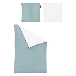 Irisette Wendebettw&auml;sche &raquo;Jessica&laquo; 2 Stk. zeitlose Instagram-Blogger-Kollektion gr&uuml;n Mako-Satin, Obermaterial: 100% Baumwolle B/L: 155cm x 220cm, 1 Stk., 1 Stk
