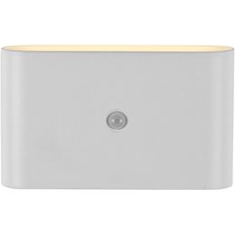 JUST LIGHT LED Wandleuchte &raquo;AKKU ZIDDY&laquo; LED-Board 1 Stk. Warmwei&szlig; Bewegungsmelder, Akkubetrieben, magnetische Befestigung wei&szlig; 2, H: 9,5cm, 1 Stk.