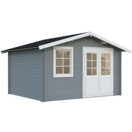 Palmako Gartenhaus &raquo;Klara&laquo; verschiedene Farben grau Massivholz ohne Fu&szlig;boden, ohne Dacheindeckung